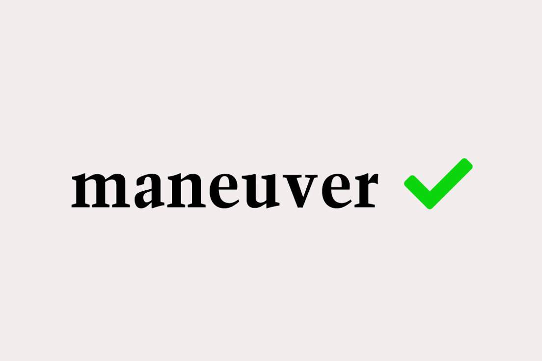 maneuver - More Commonly Misspelled Words | Merriam-Webster