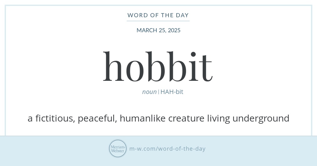 Word of the Day: Hobbit | Merriam-Webster