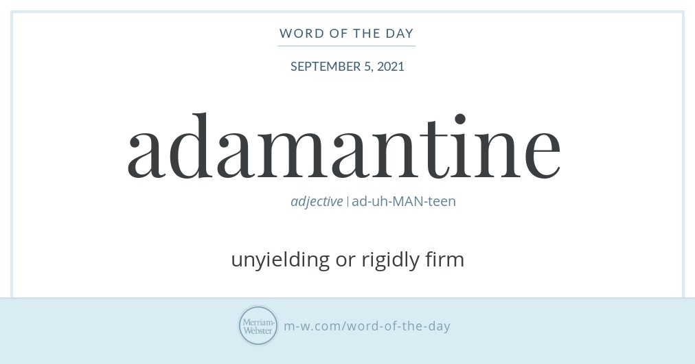 Word of the Day: Adamantine | Merriam-Webster