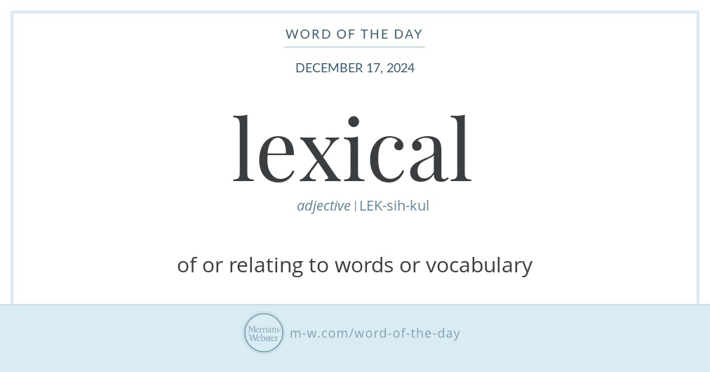 Merriam Webster Word Of The Day Merriam Webster's Word Of The Day