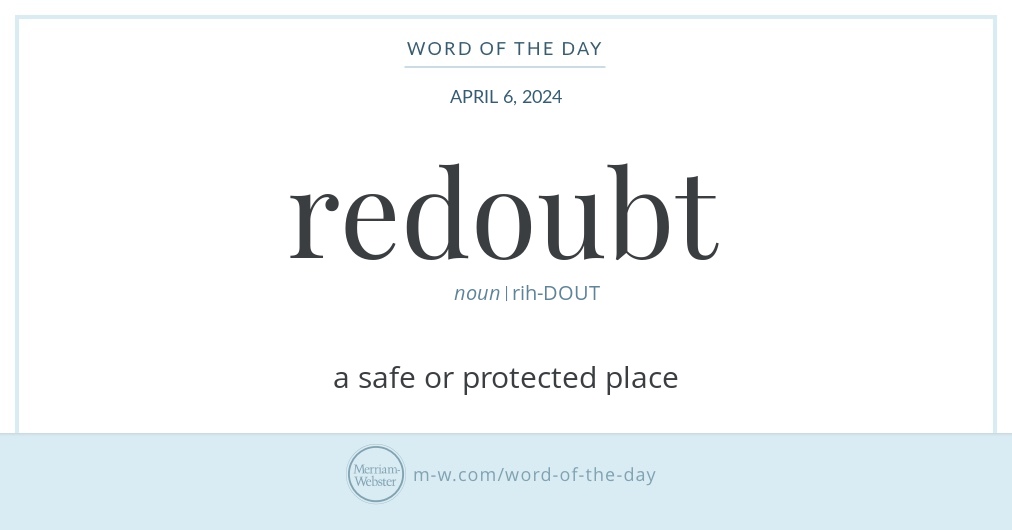 Word of the Day: Redoubt | Merriam-Webster