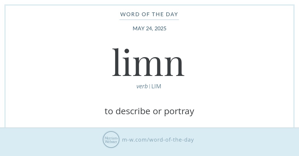 Word of the Day: Limn | Merriam-Webster