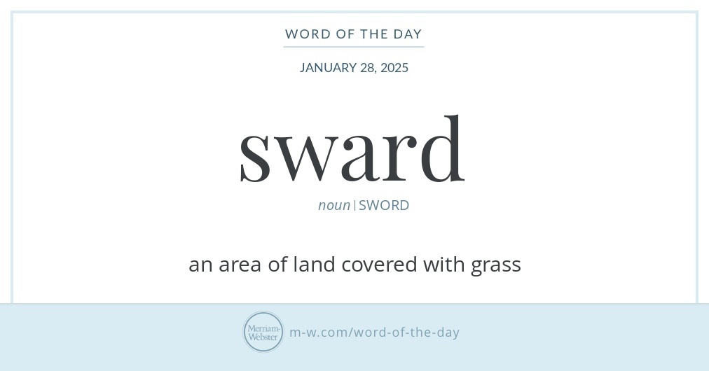Word of the Day: Sward | Merriam-Webster