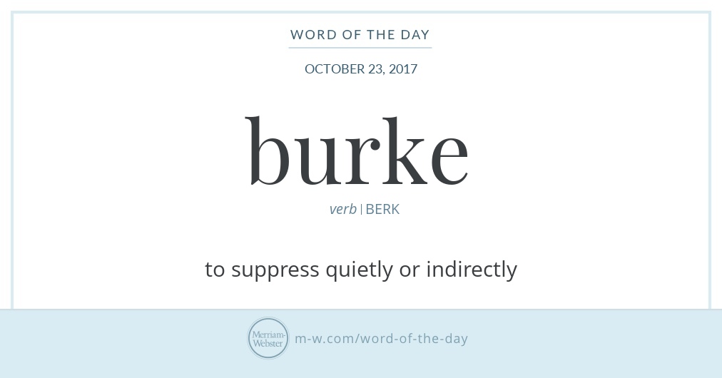 Word of the Day: Burke | Merriam-Webster