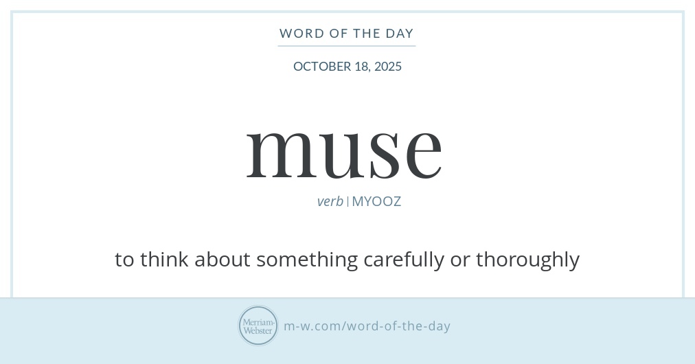 Word of the Day: Muse | Merriam-Webster